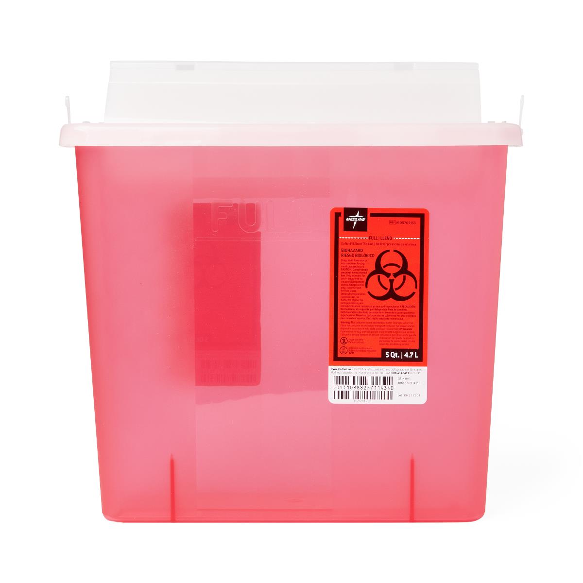 Medline Biohazard Patient Room Sharps Disposal Containers - Beta Pharmacy